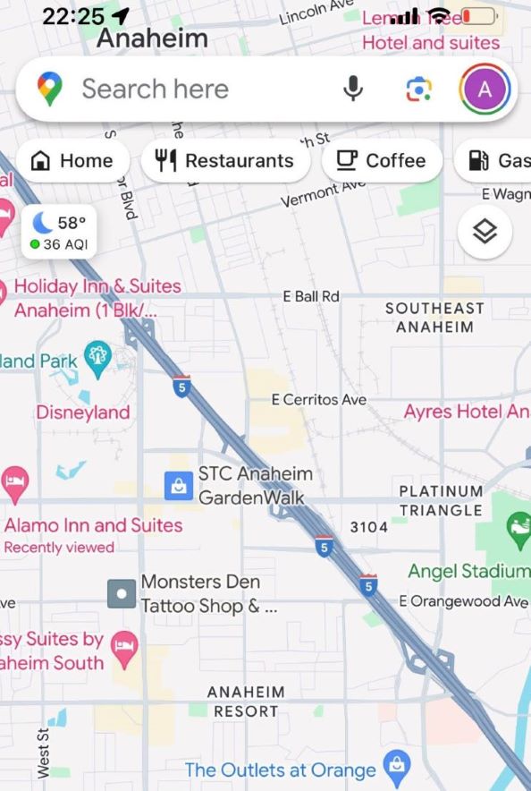 Shuttle around Anaheim.